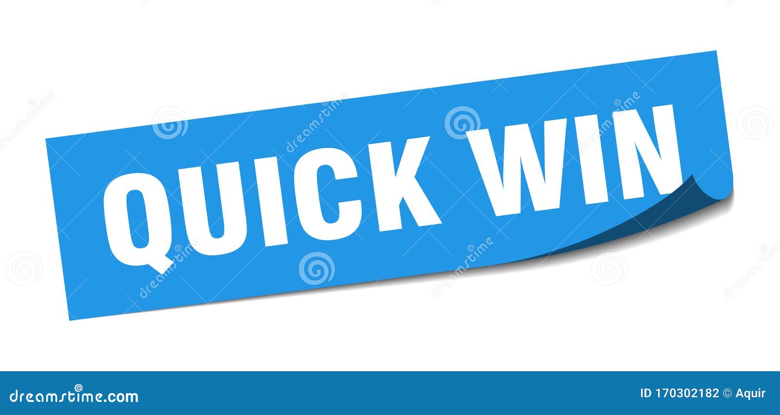 Quick Win Sticker. Quick Win Square Sign Stock Vector - Illustration of ...