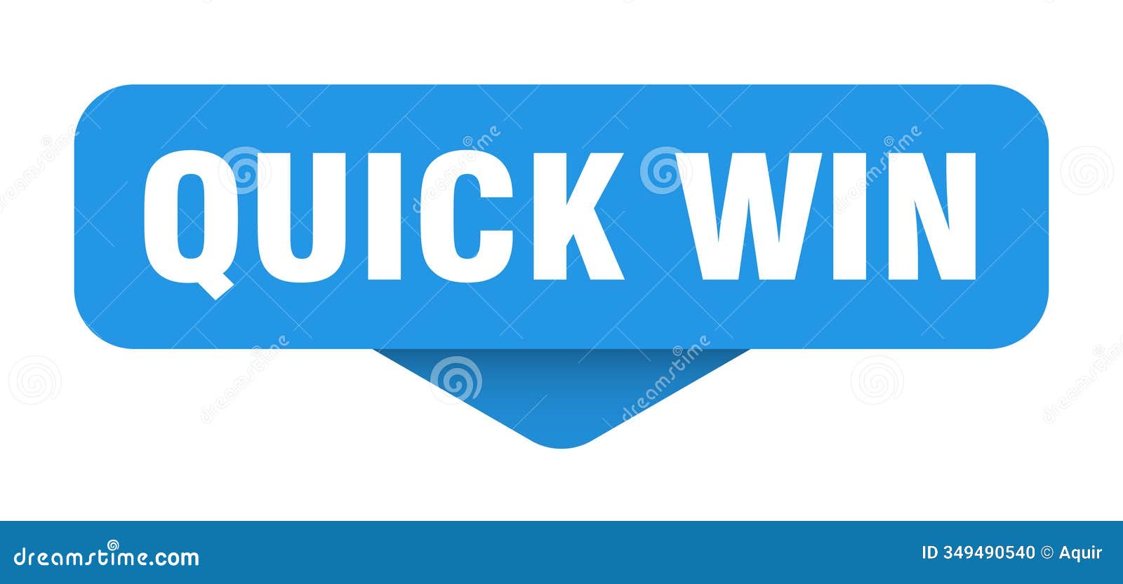 Quick Win Sticker. Quick Win Sign on Transparent Background Stock ...