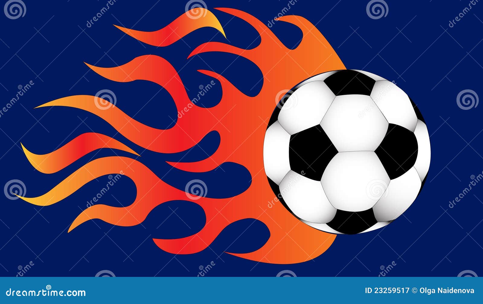 Quickly Flying Ball Fire for Him Stock Vector - Illustration of design ...