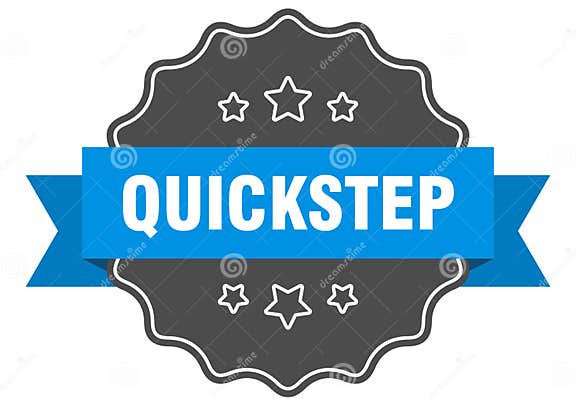 Quickstep label stock vector. Illustration of label - 194929951