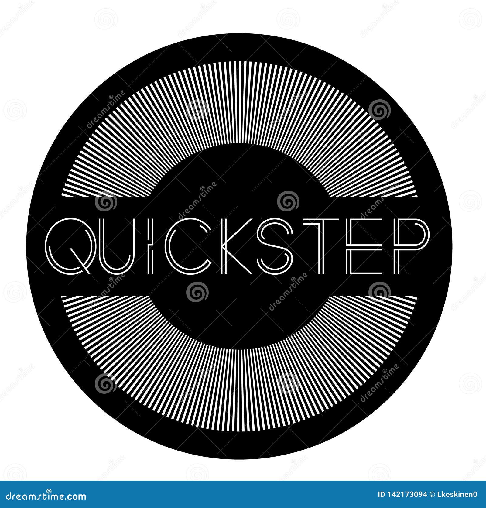 Quickstep label on white stock vector. Illustration of ballroom - 142173094