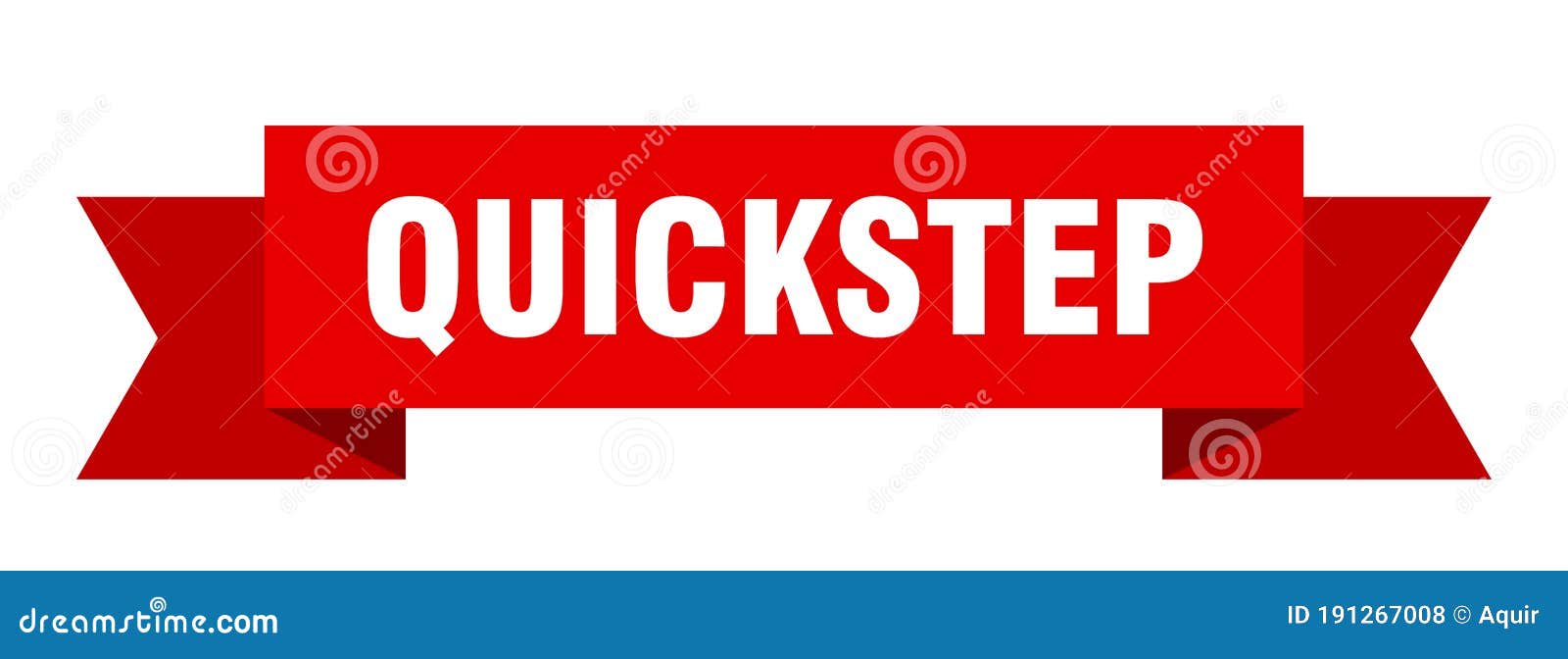 Quickstep ribbon. stock vector. Illustration of ribbon - 191267008