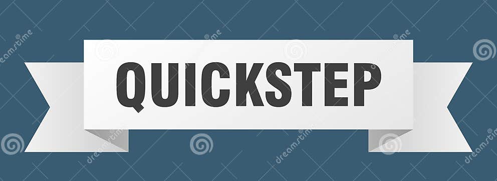 Quickstep ribbon. stock vector. Illustration of label - 191270850