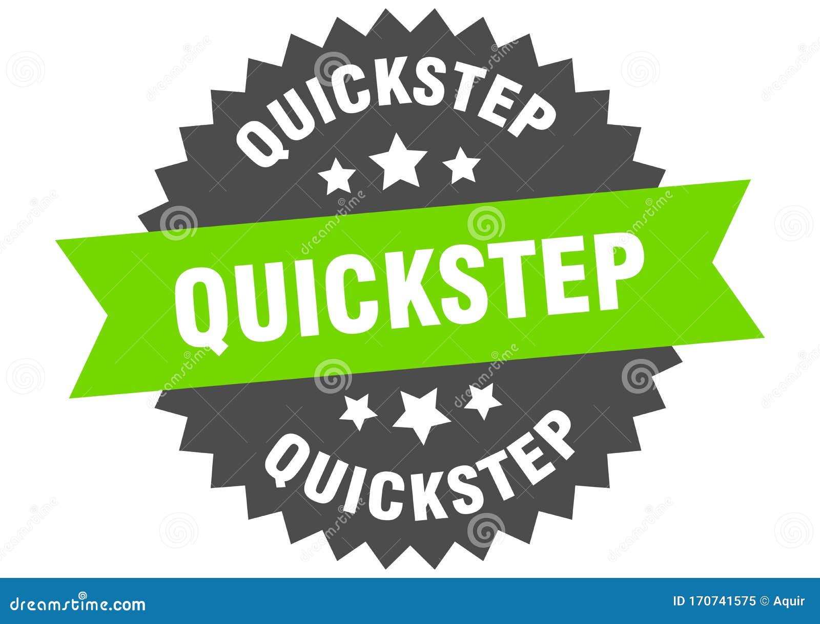 Quickstep Sign. Quickstep Circular Band Label. Quickstep Sticker Stock ...