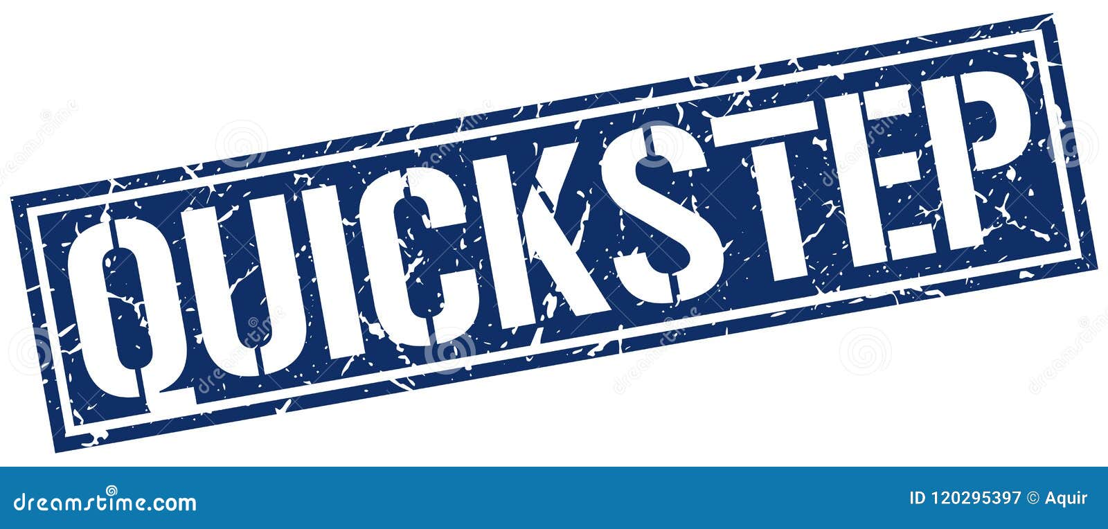 Quickstep stamp stock vector. Illustration of sign, isolated - 120295397