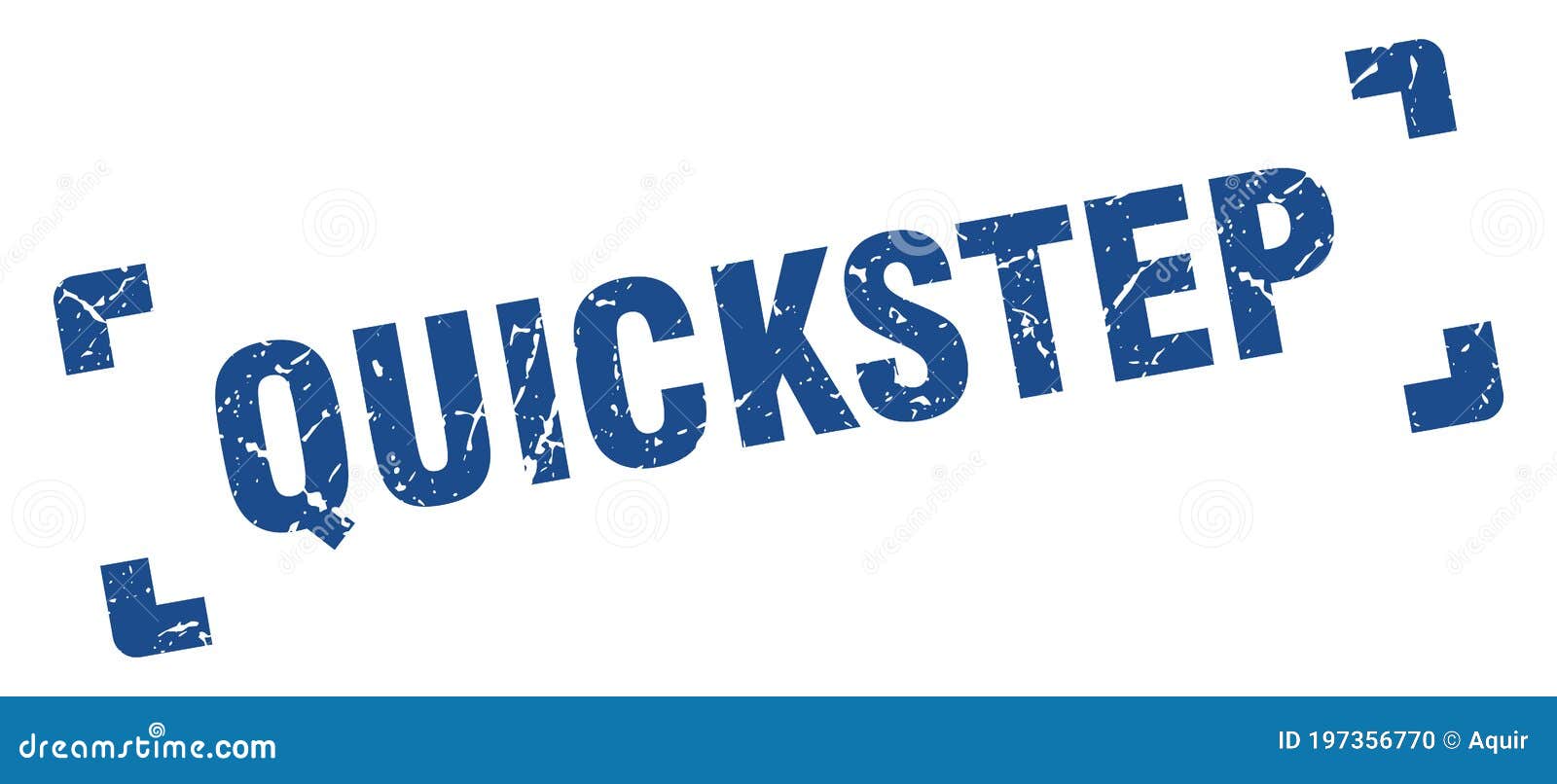 Quickstep stamp stock vector. Illustration of background - 197356770