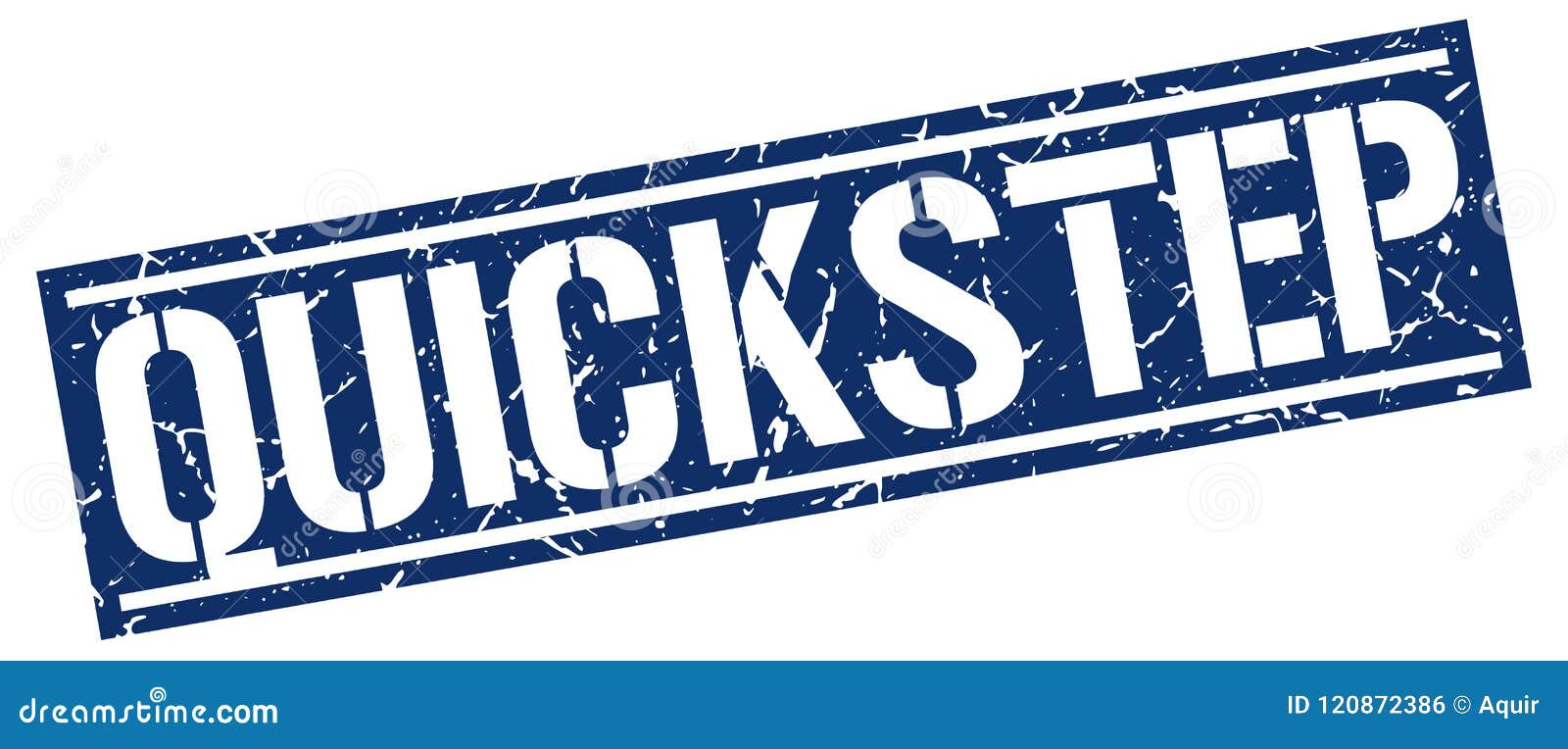 Quickstep stamp stock vector. Illustration of rubber - 120872386