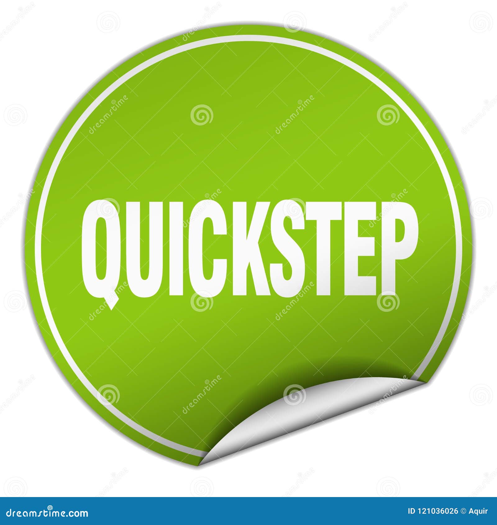 Quickstep sticker stock vector. Illustration of peeler - 121036026