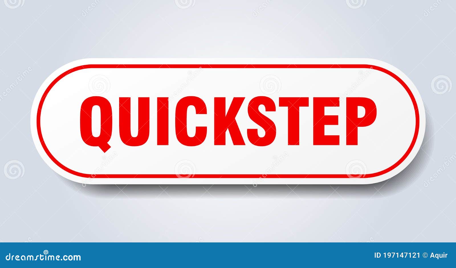 Quickstep sticker. stock vector. Illustration of website - 197147121