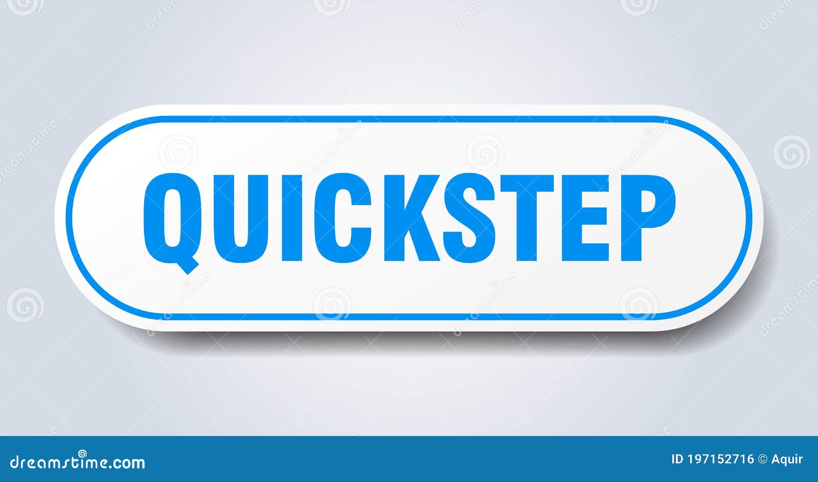 Quickstep sticker. stock vector. Illustration of quickstep - 197152716