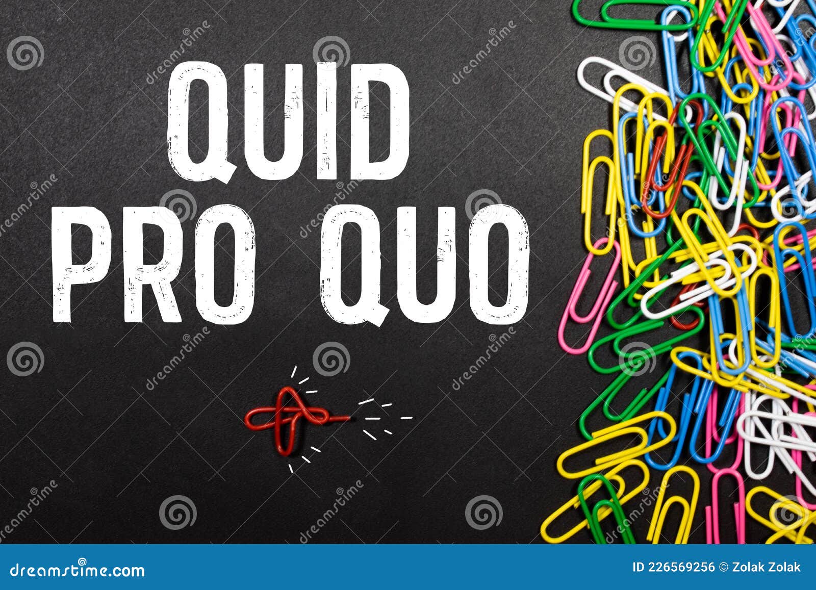 Quid Pro Quo In Latin On Wooden Cubes. On Table Background Stock Image ...