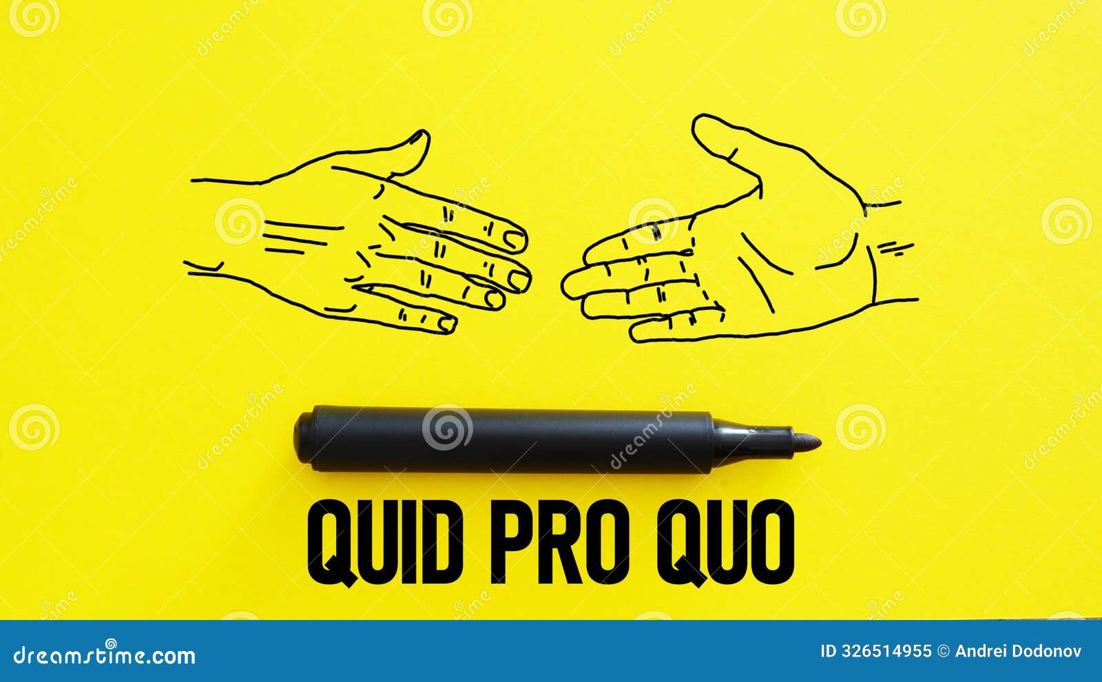 Quid Pro Quo is Shown Using the Text Stock Image - Image of idea ...