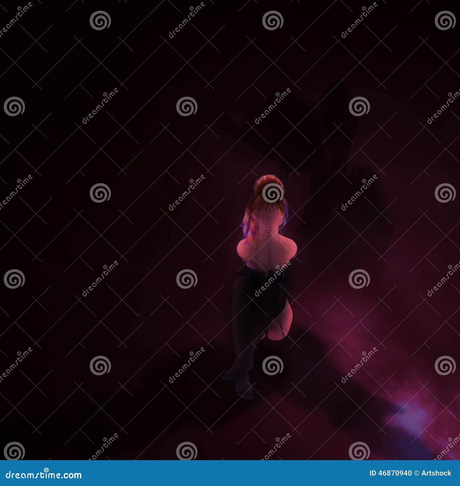 Quiere estar libre stock de ilustración. Ilustración de muchacha - 46870940