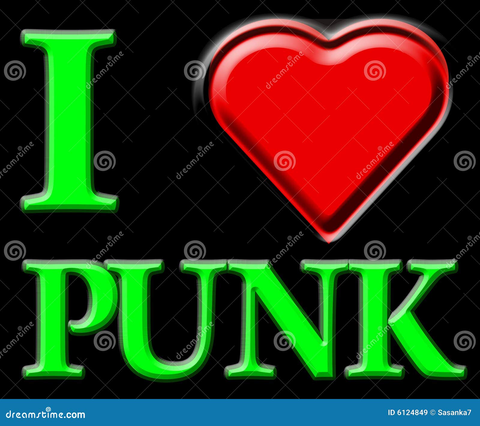 Quiero punky stock de ilustración. Ilustración de verde - 6124849