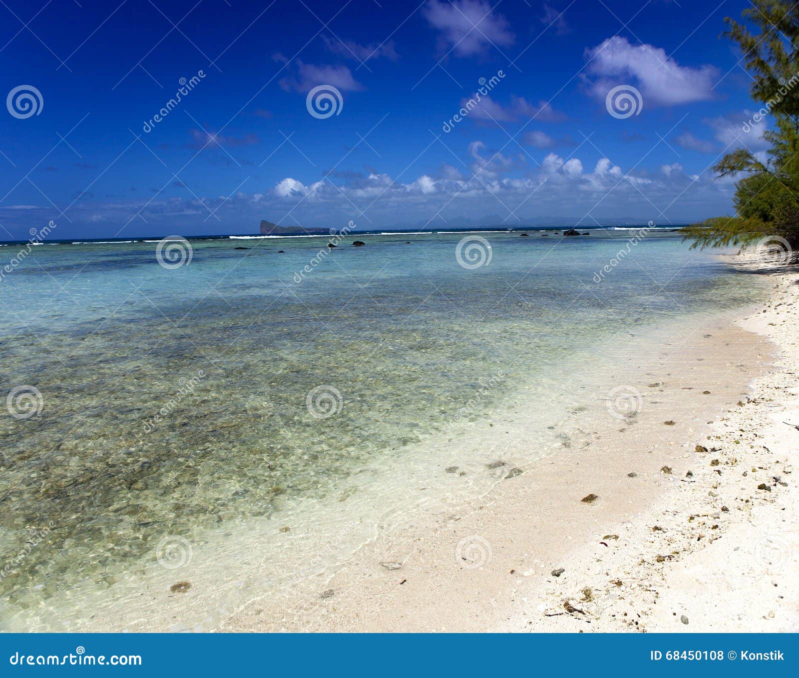 Quiet Bay of the Island Gabriel. Mauritius Stock Photo - Image of ...