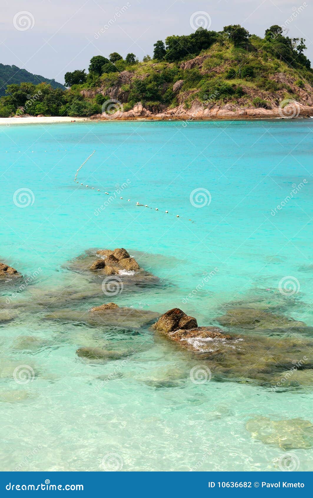 Quiet beach atmosphere stock photo. Image of coconut - 10636682