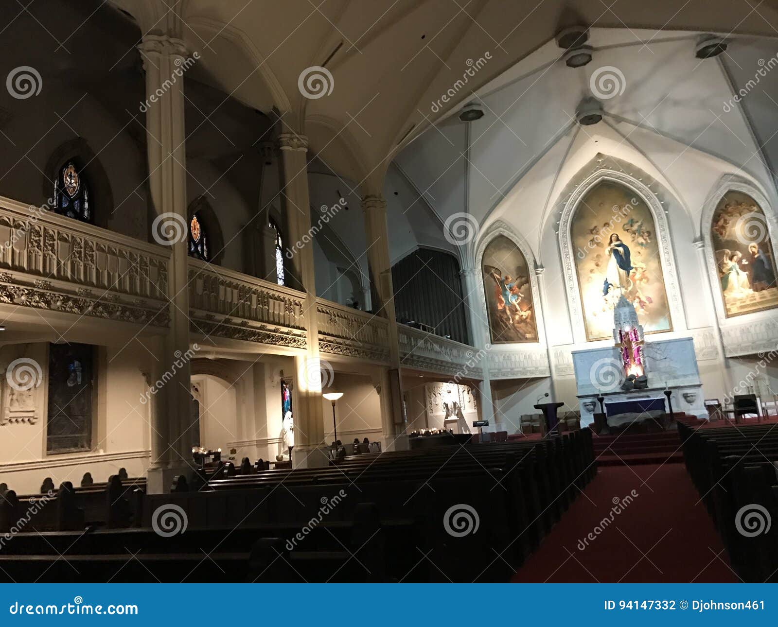 Quiet Church stock photo. Image of mass, wedding, catholic - 94147332