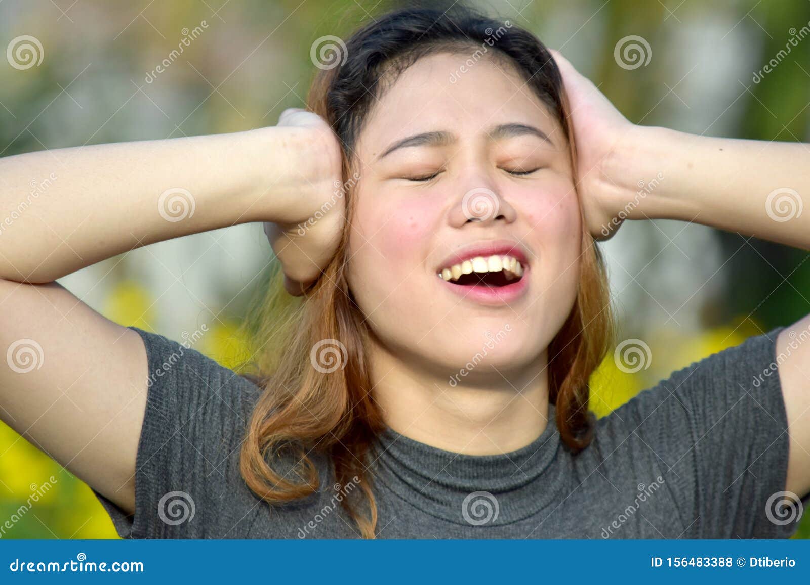 A Quiet Female Woman stock photo. Image of silent, woman - 156483388