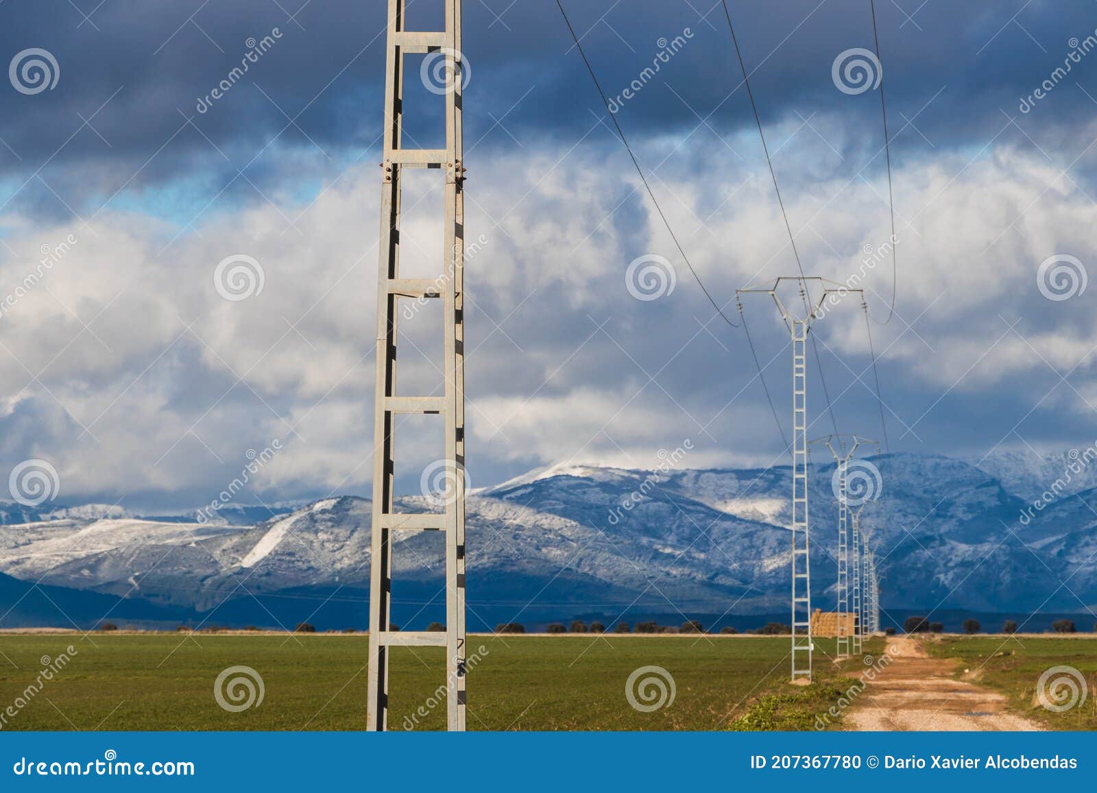 Quiet Landscape of Fields and Mountains Landscape Photography Stock ...