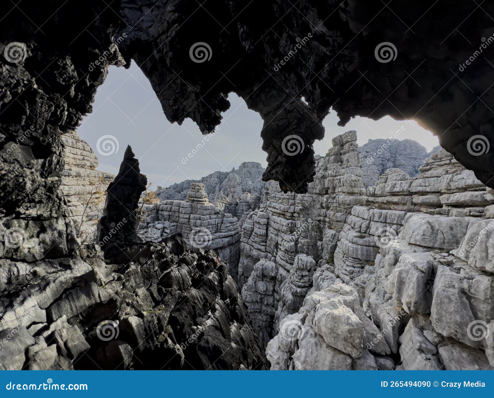 Quiet Landscapes in Wild and Spooky Mountains Stock Photo - Image of ...