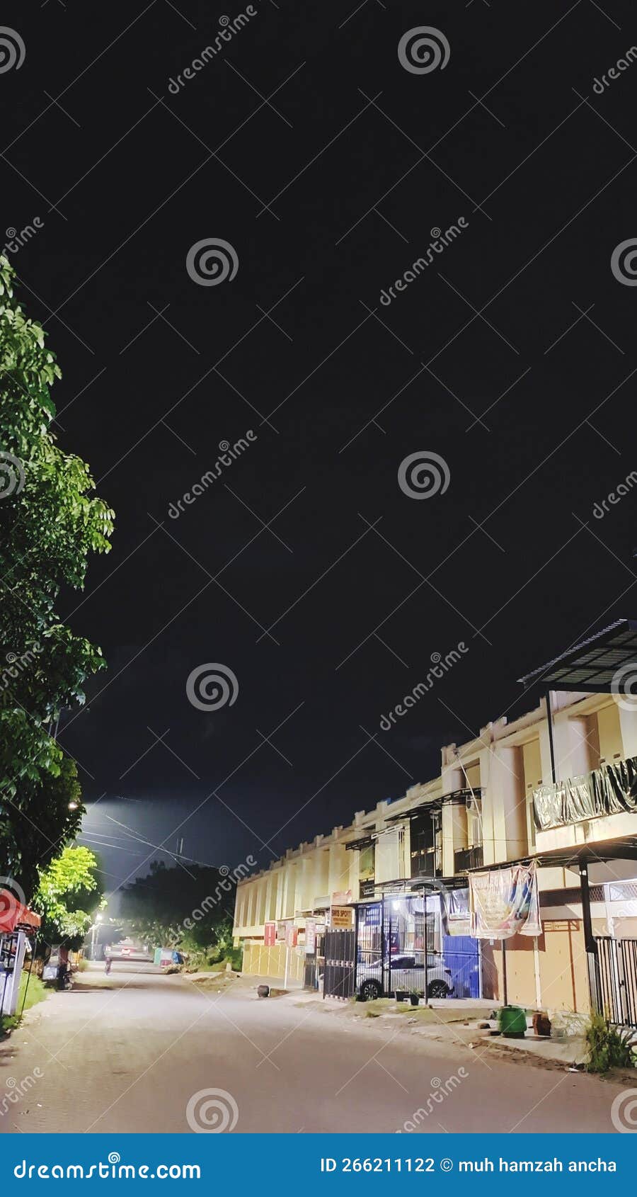 Quiet and Lonely Atmosphere at Night. Stock Photo - Image of night ...
