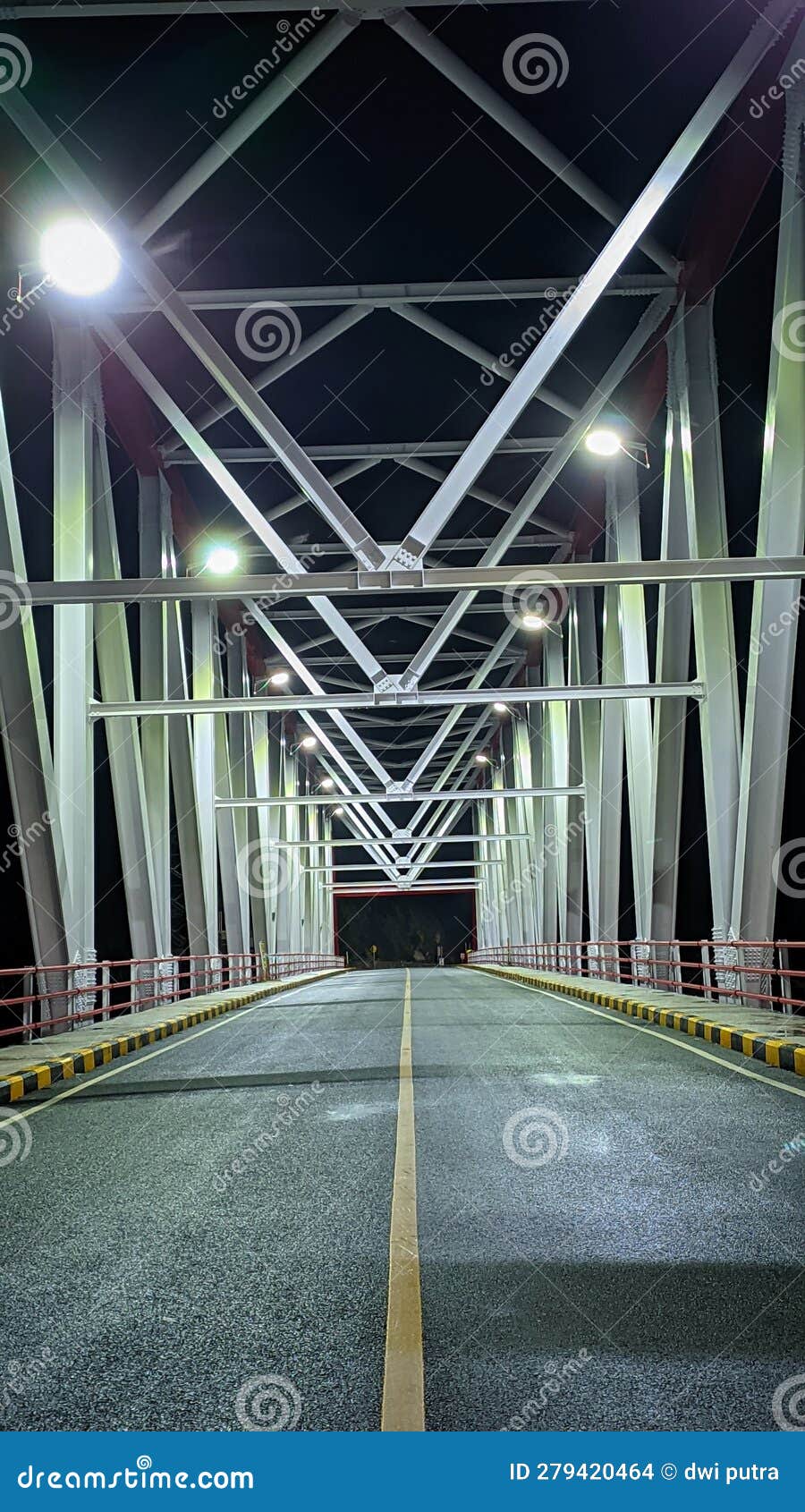 Quiet Night in Bridge after Rain Stock Photo - Image of silence, rain ...