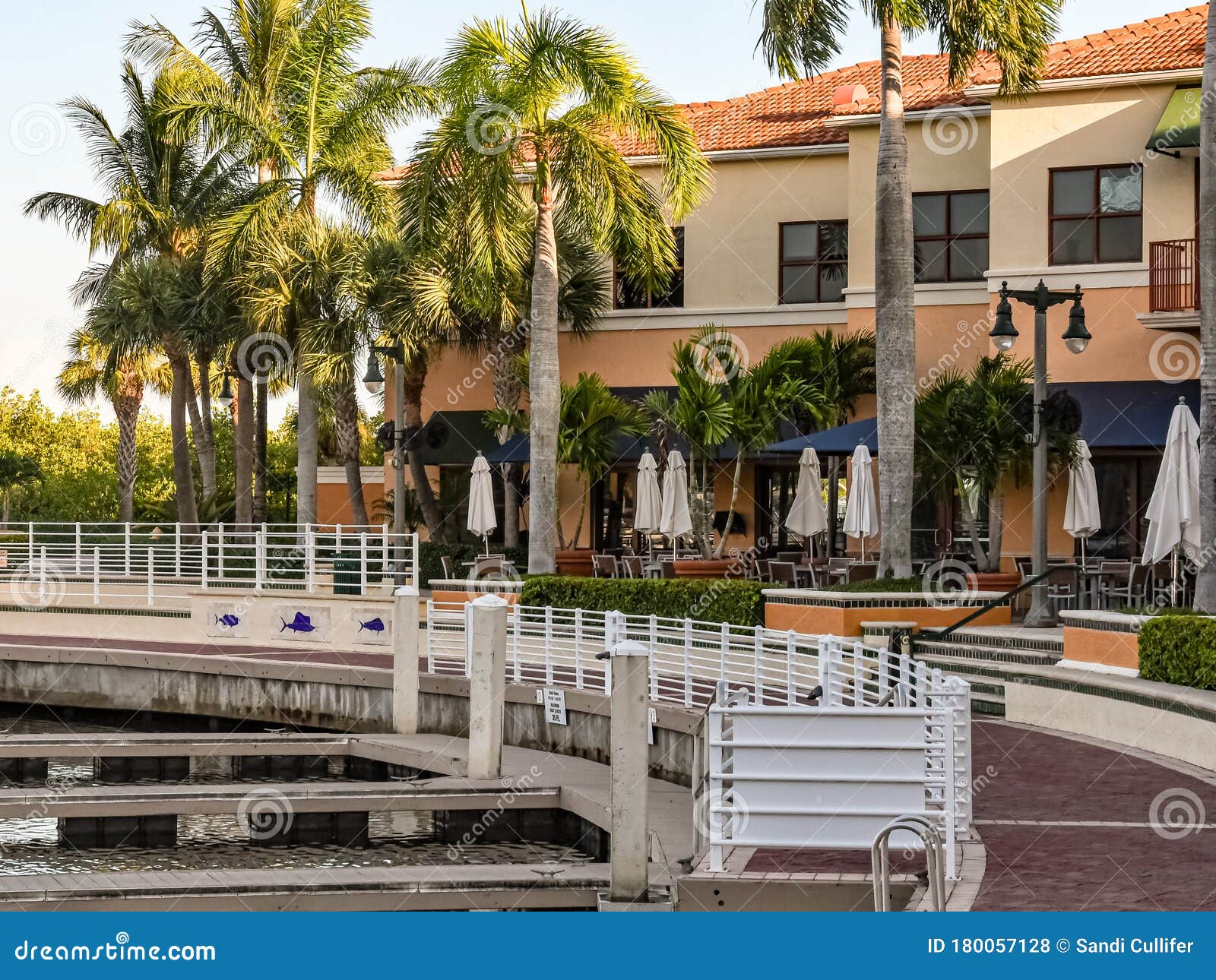 Quiet at the Outdoor Waterside Restaurant Editorial Stock Photo - Image ...