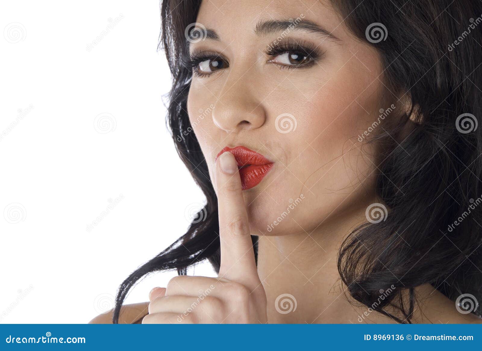 Quiet please stock photo. Image of gesture, expression - 8969136
