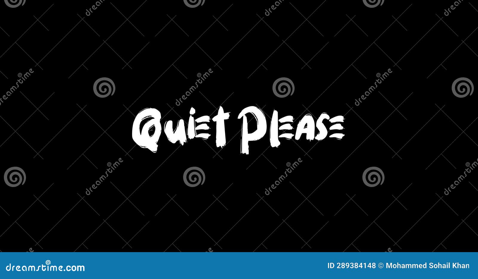 Quiet Please Grunge Transition Effect of Text Typography Animation on ...