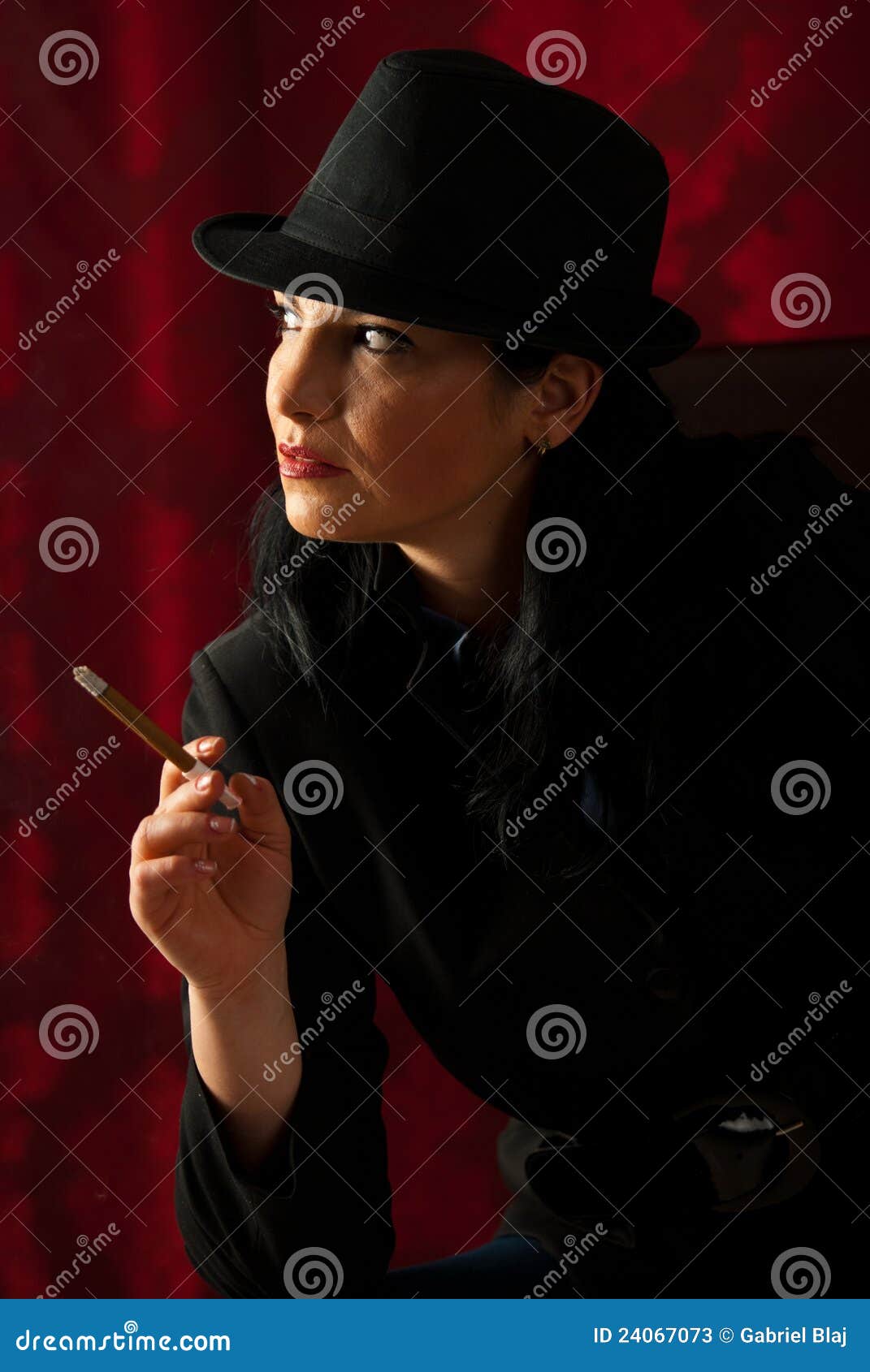 Quiet retro woman waiting stock image. Image of adult - 24067073