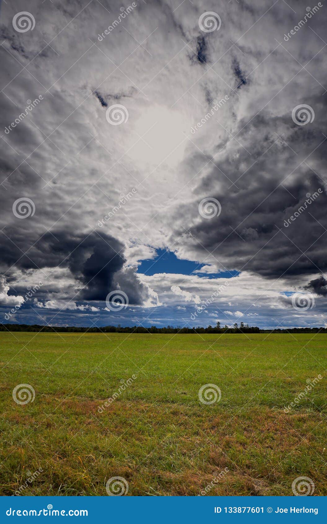Quiet before the storm. stock image. Image of field - 133877601
