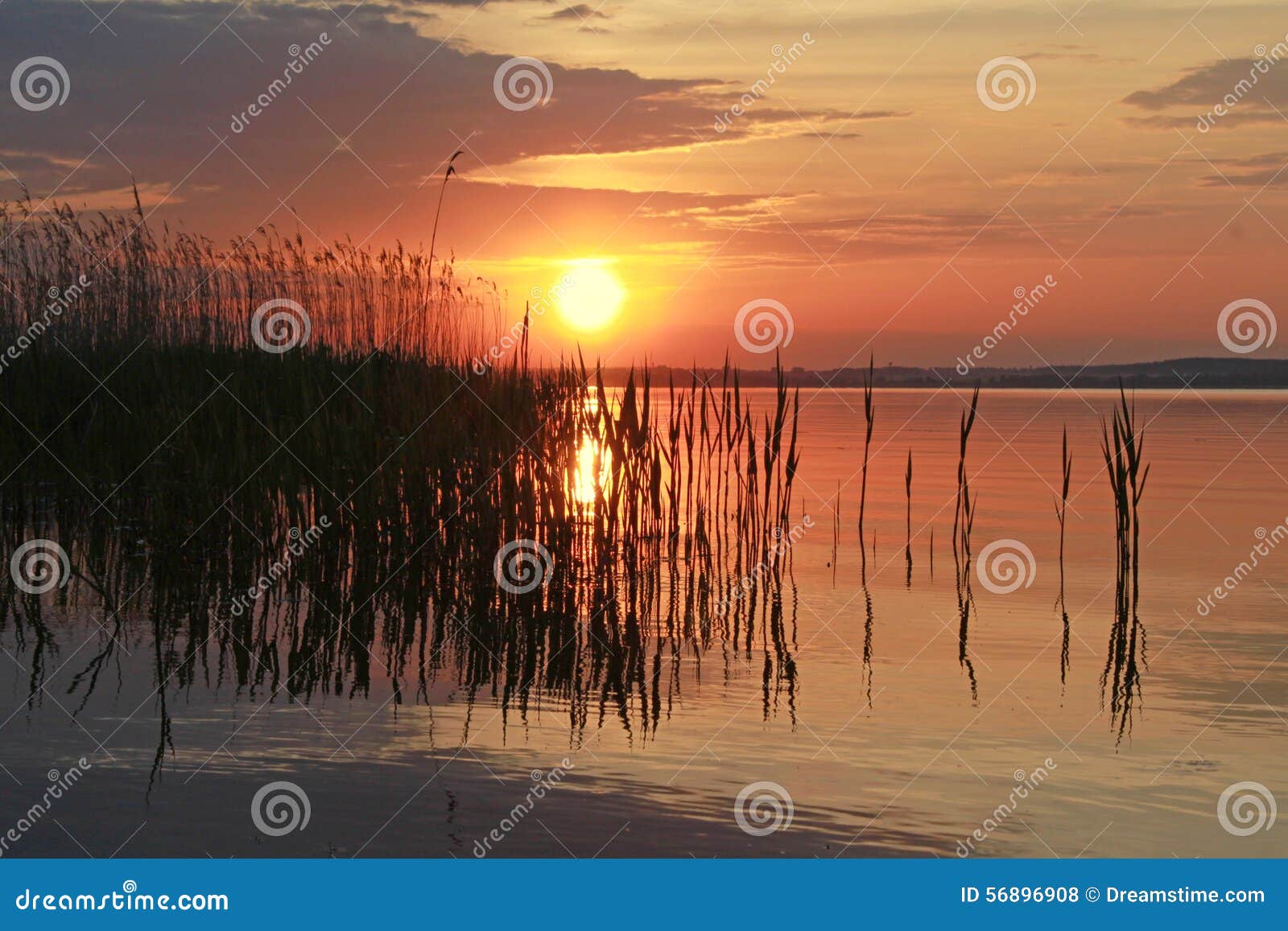 Quiet Sunset Near the Water Stock Photo - Image of minsk, clouds: 56896908