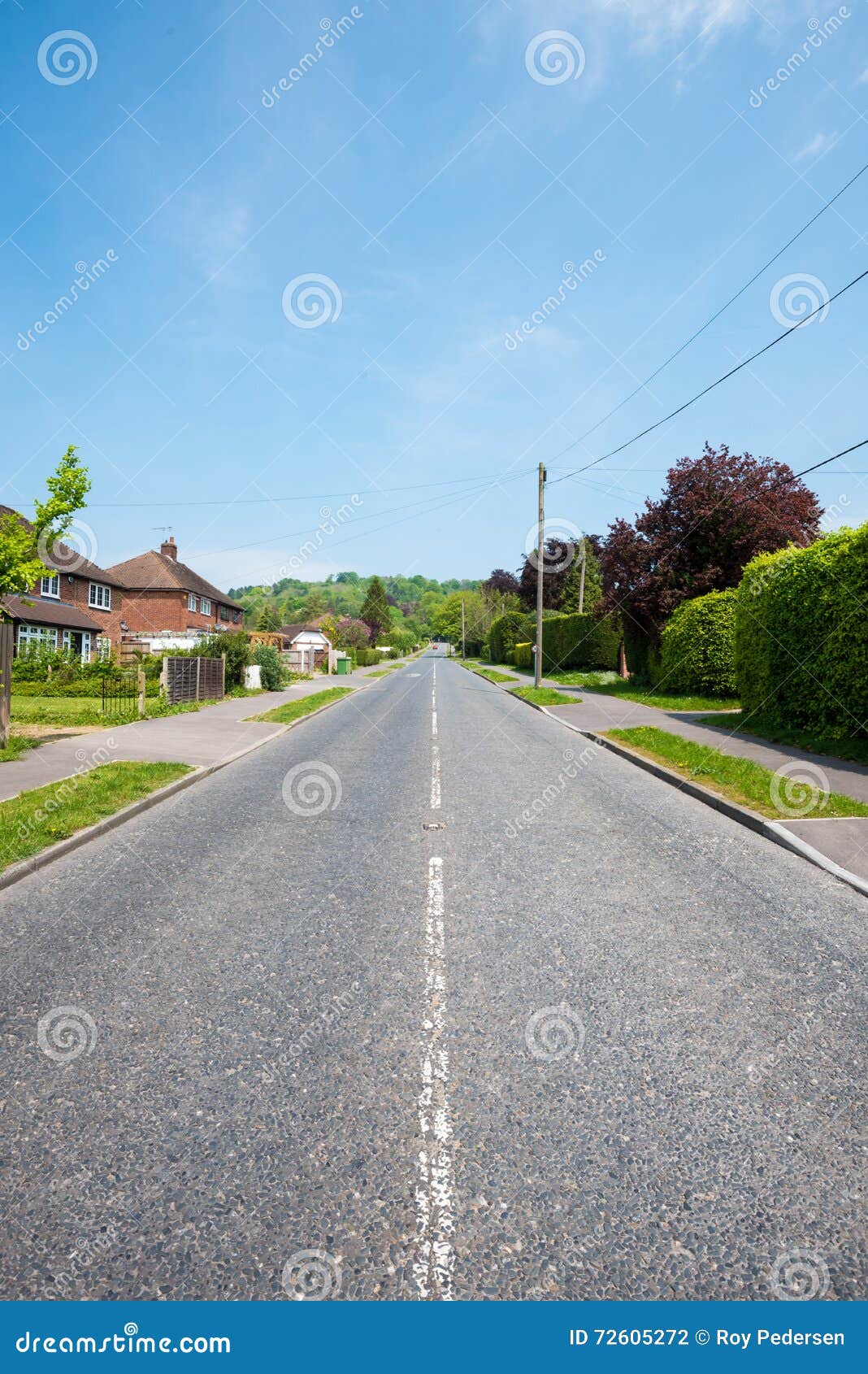 Quiet Village Strret stock photo. Image of black, outdoors - 72605272