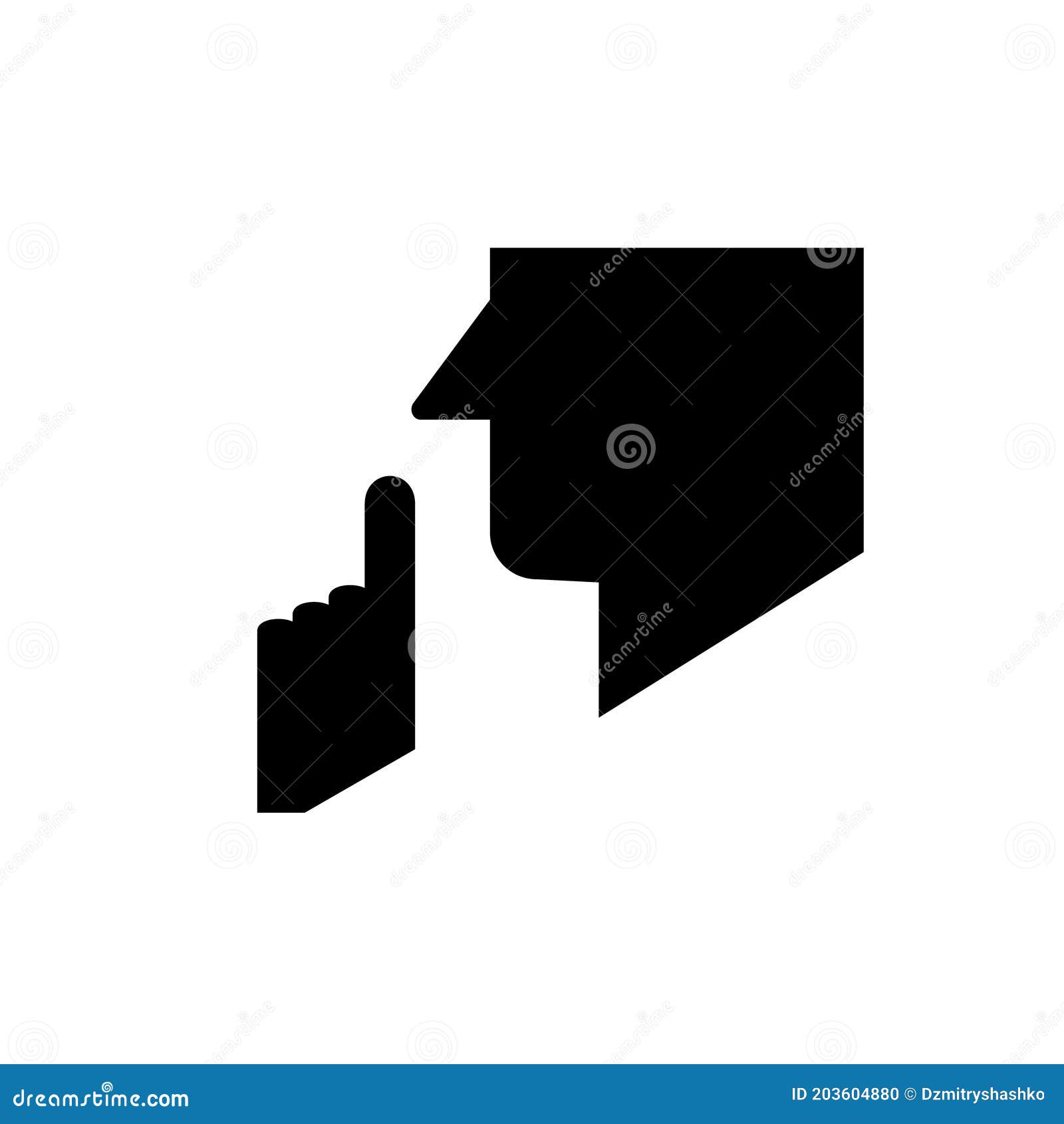 Quiet Zone Sign. Silence Icon. Poster Silent Please. Octagon Yellow ...