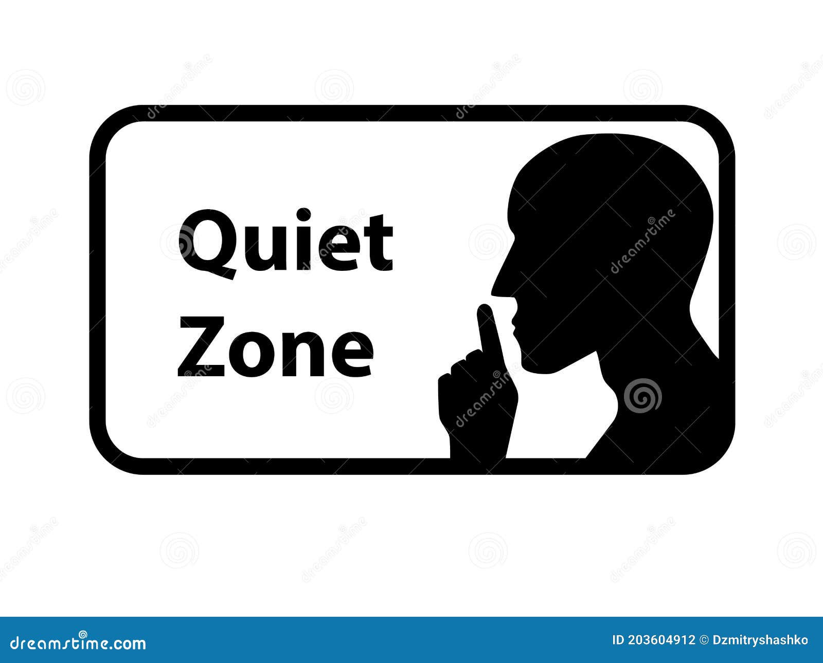 Quiet Sign Clip Art