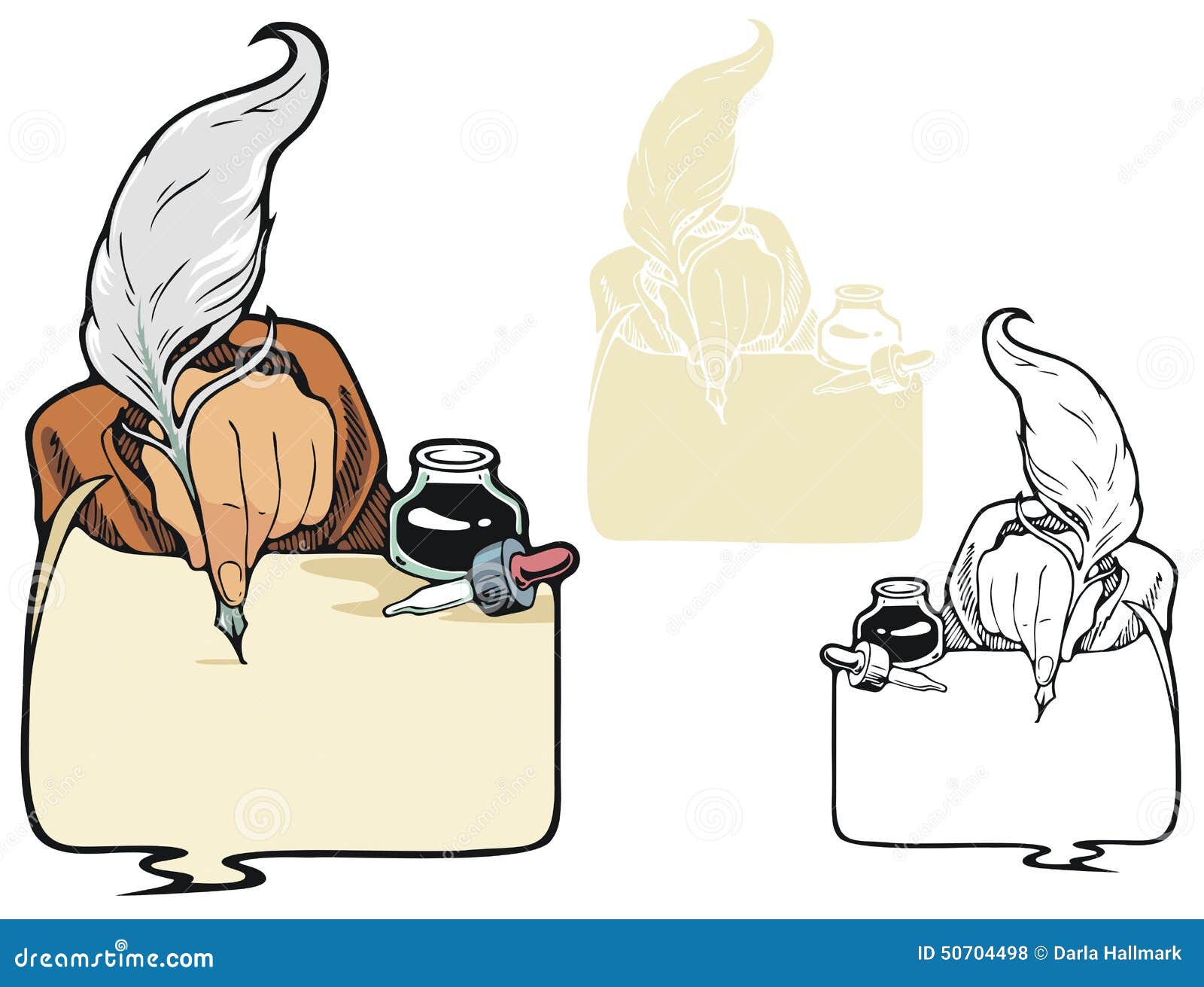 Quill bookplate stock vector. Illustration of book, bookplate - 50704498