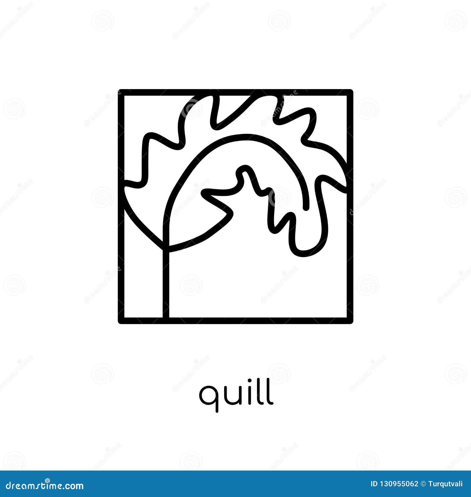 Quill Icon from Collection. Stock Vector - Illustration of drawing ...