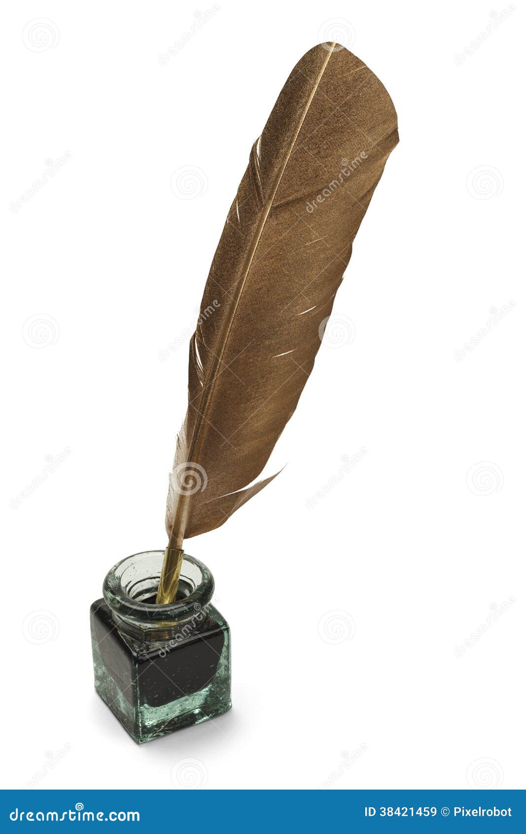 Quill and Ink stock image. Image of horizontal, color - 38421459
