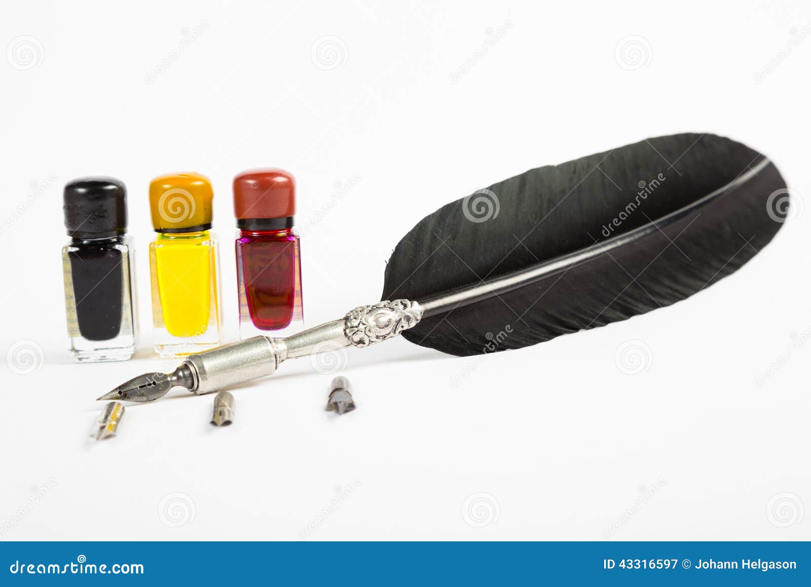 Quill and ink stock image. Image of vintage, space, white - 43316597