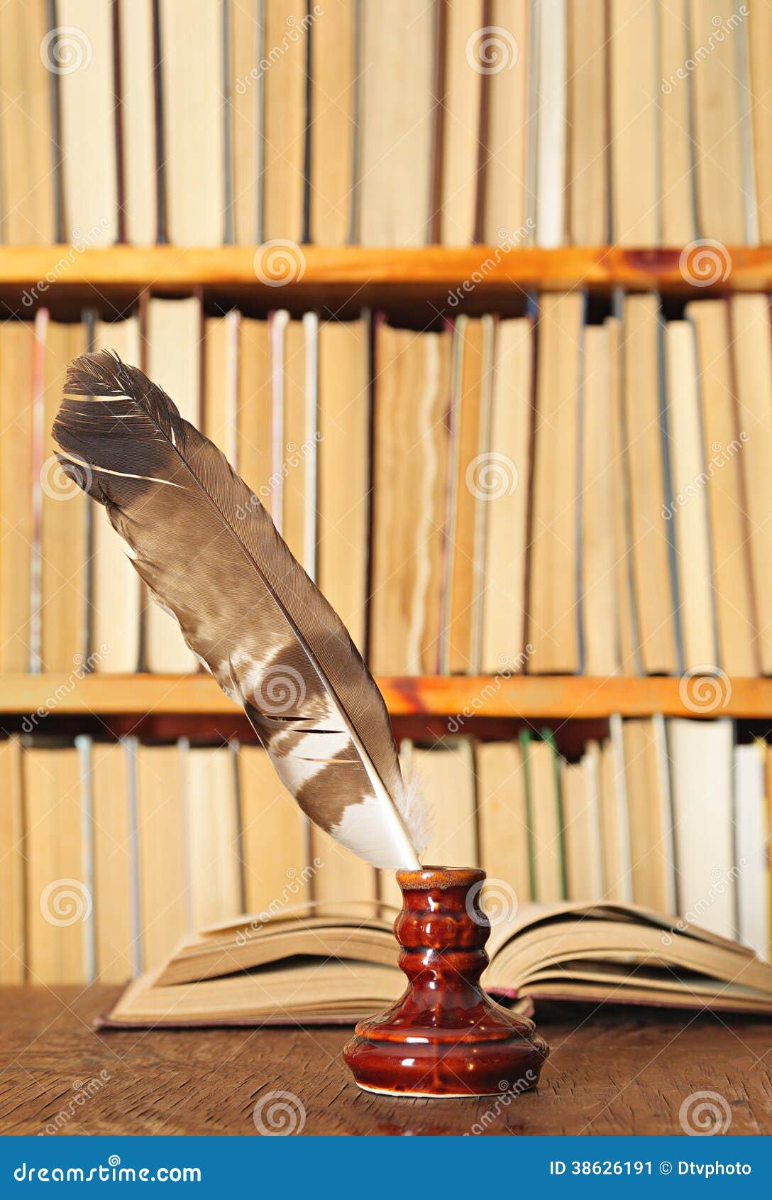 Quill stock image. Image of reading, retro, ancient, desk - 38626191