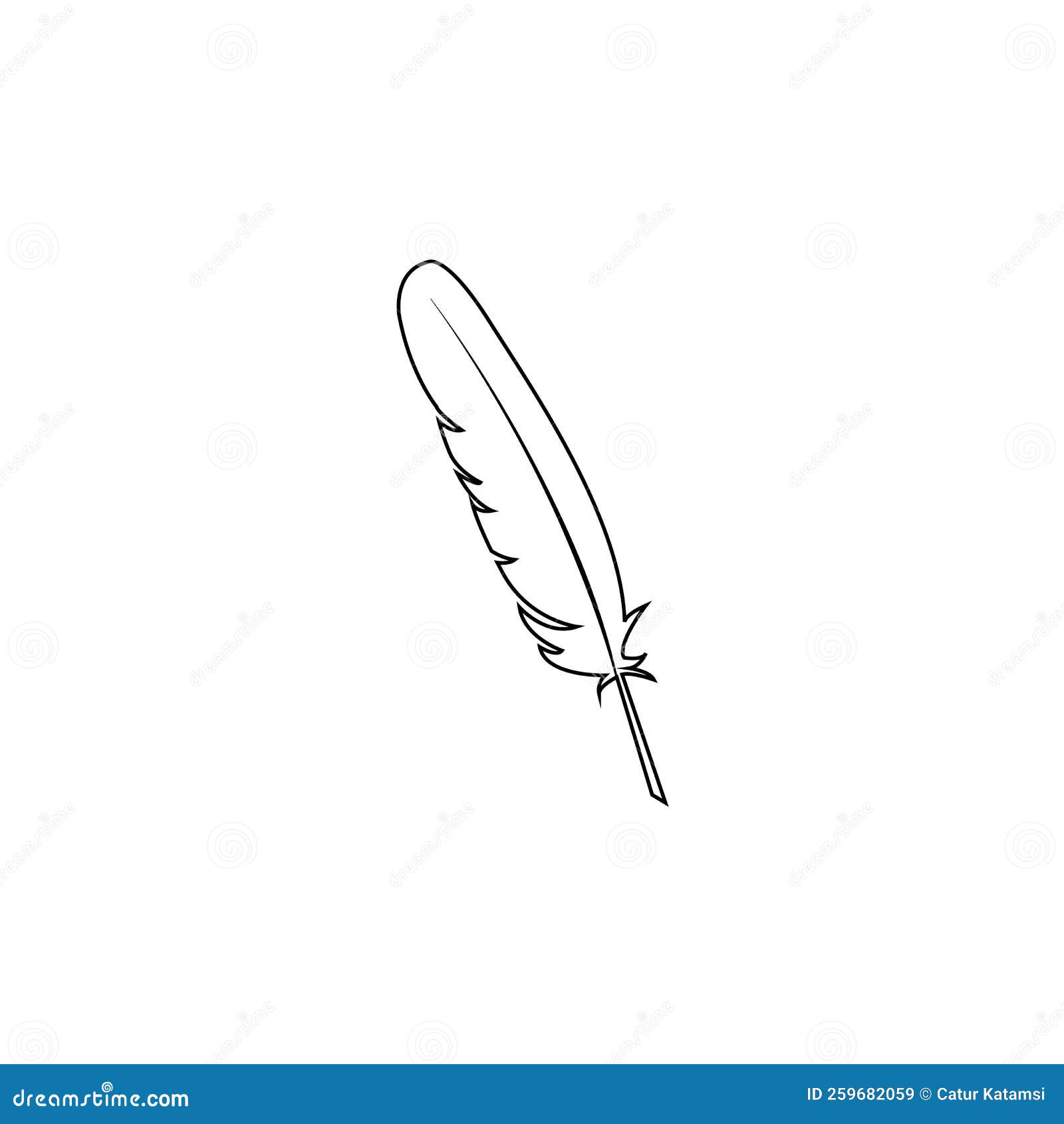 Quill Logo Icon Vector Design Stock Vector - Illustration of author ...