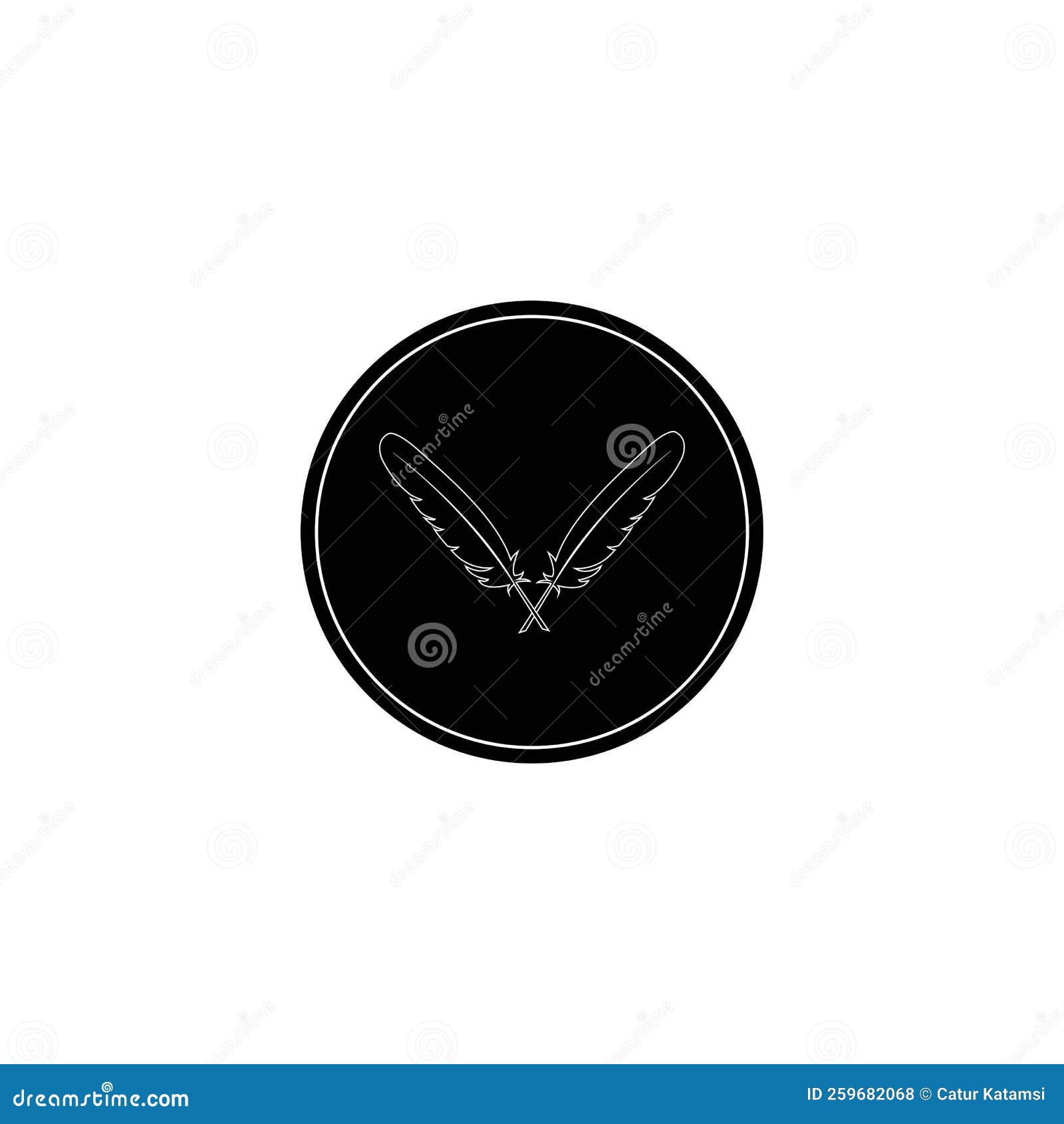 Quill Logo Icon Vector Design Stock Vector - Illustration of smooth ...
