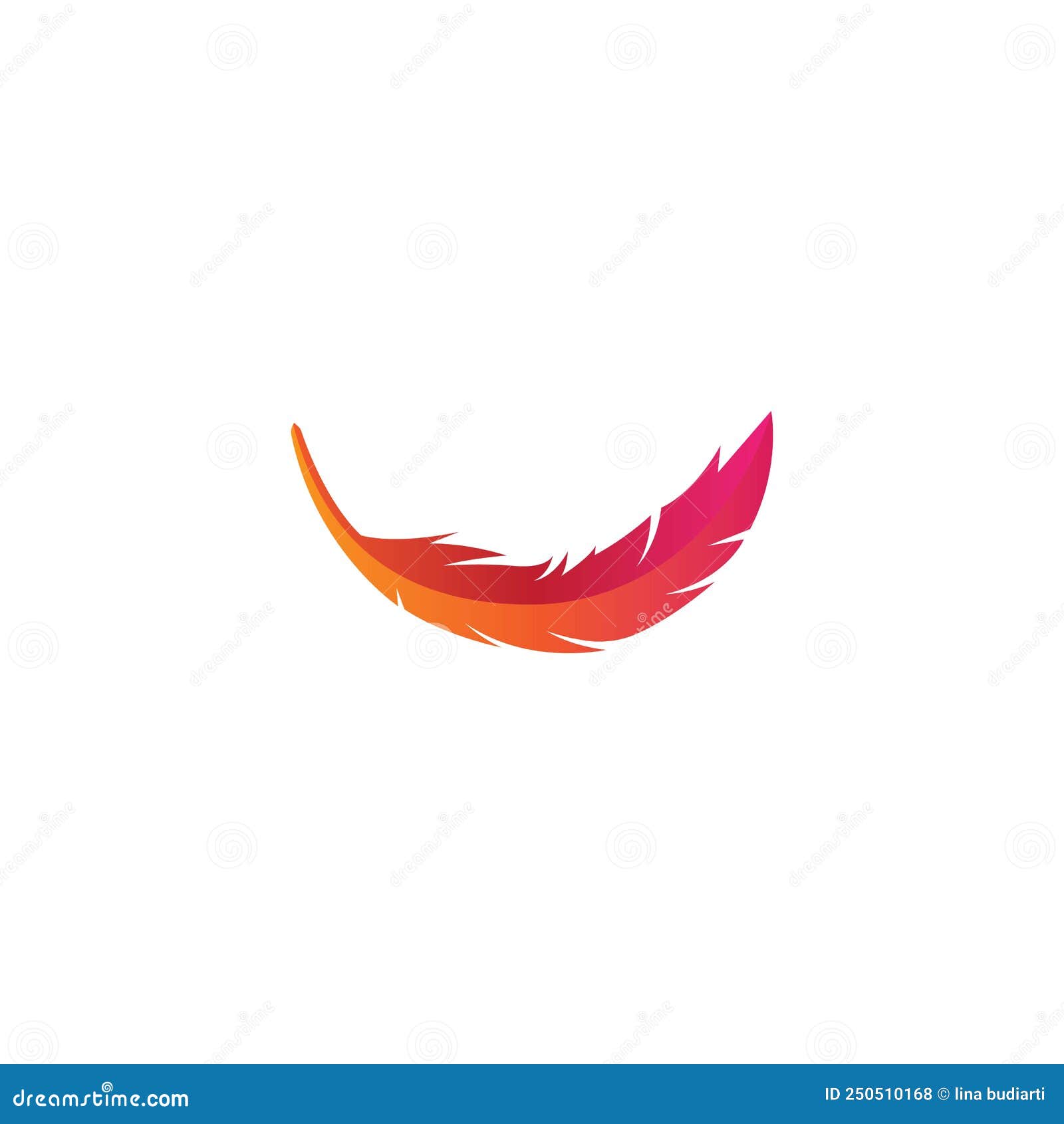 Quill logo stock vector. Illustration of business, modern - 250510168