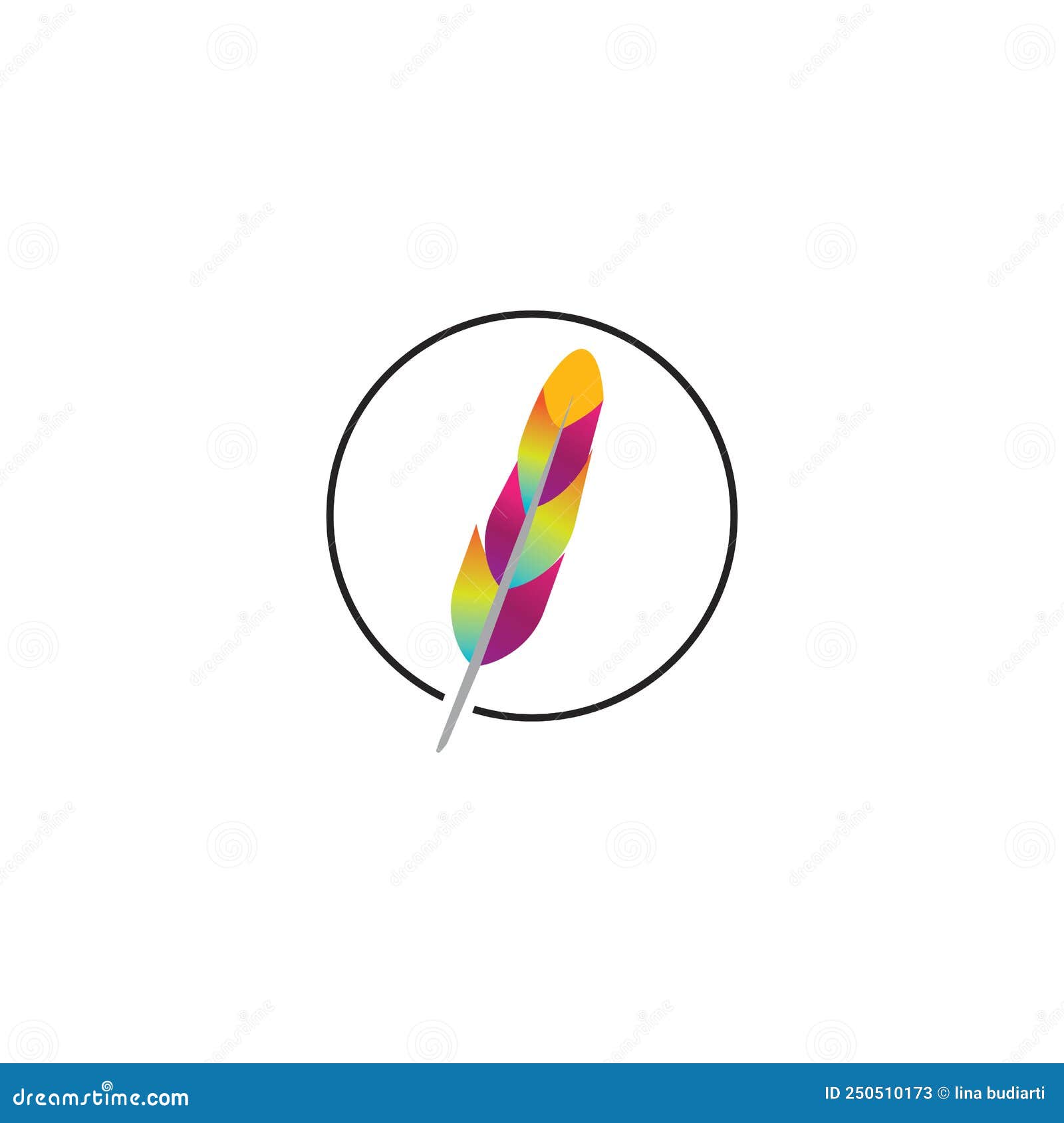 Quill logo stock vector. Illustration of creative, business - 250510173