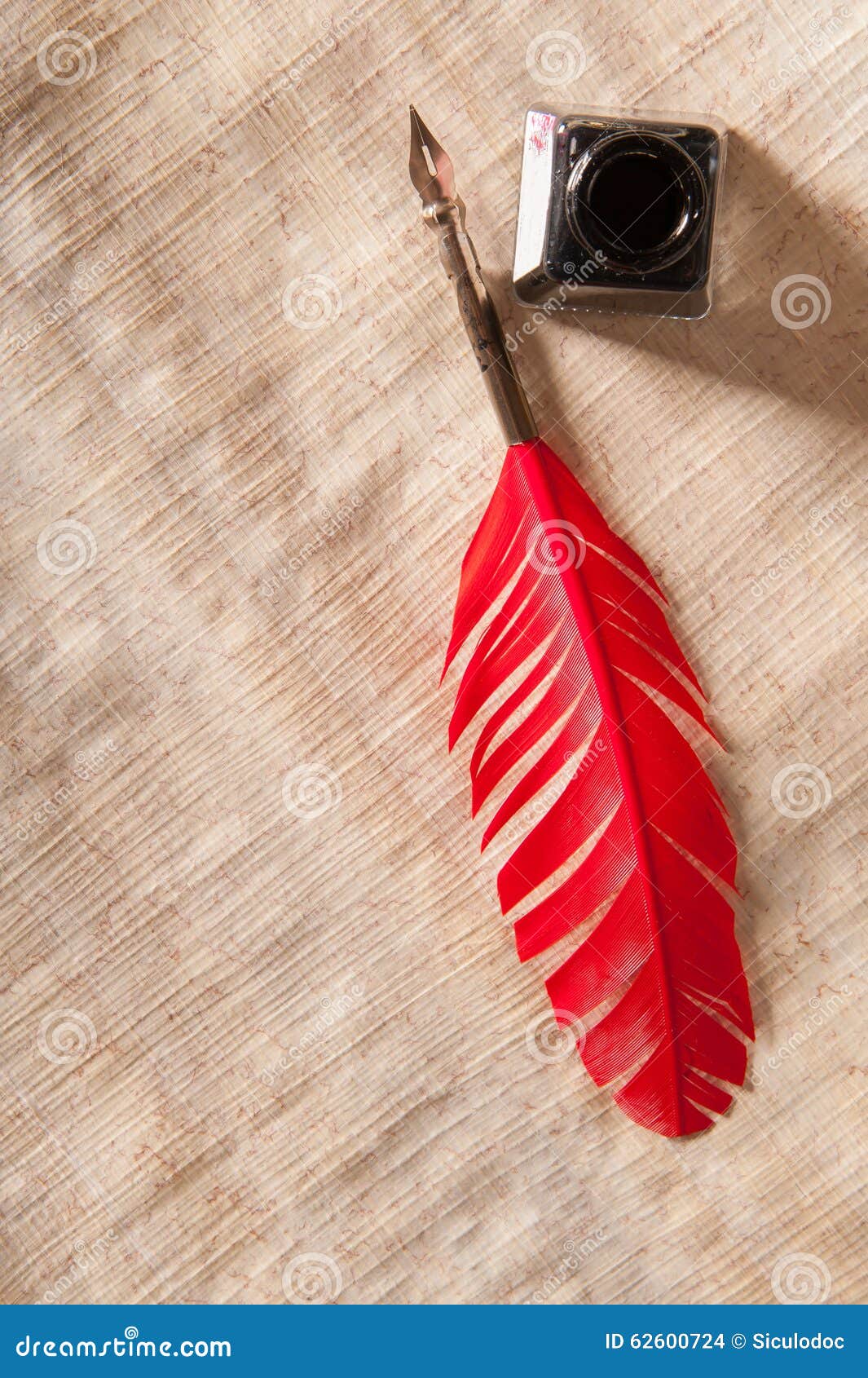 Quill Pen And Papyrus Sheet Stock Photography | CartoonDealer.com #65580608
