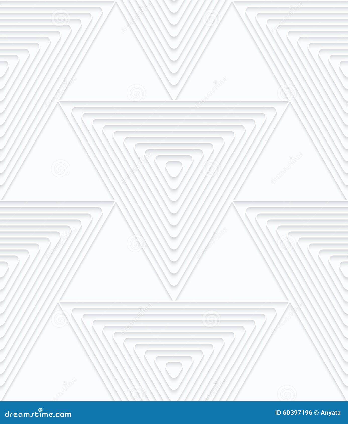 Quilling White Paper Big Triangles with Offset Stock Vector ...