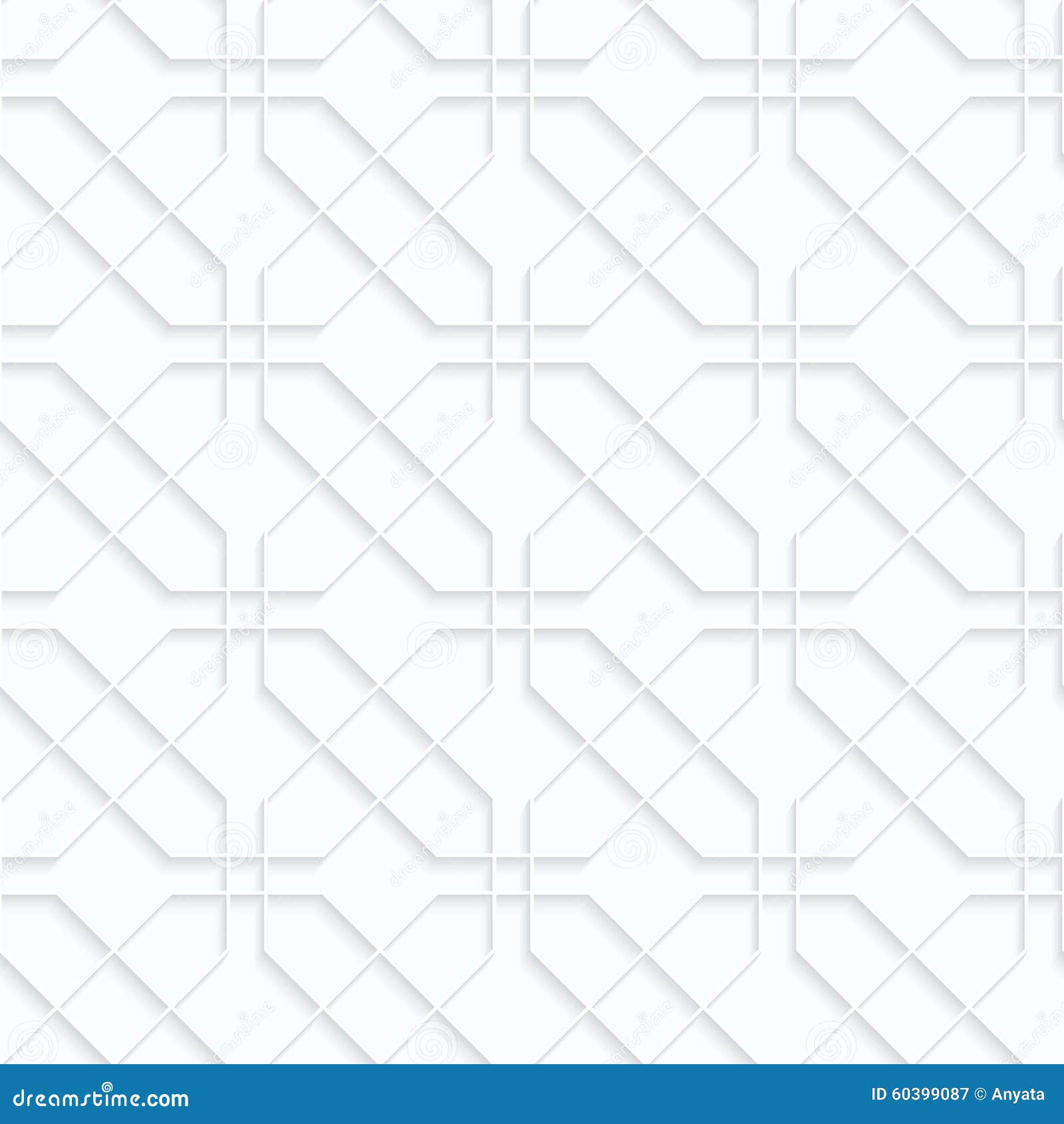 Quilling White Paper Intersecting Rectangles Stock Vector ...