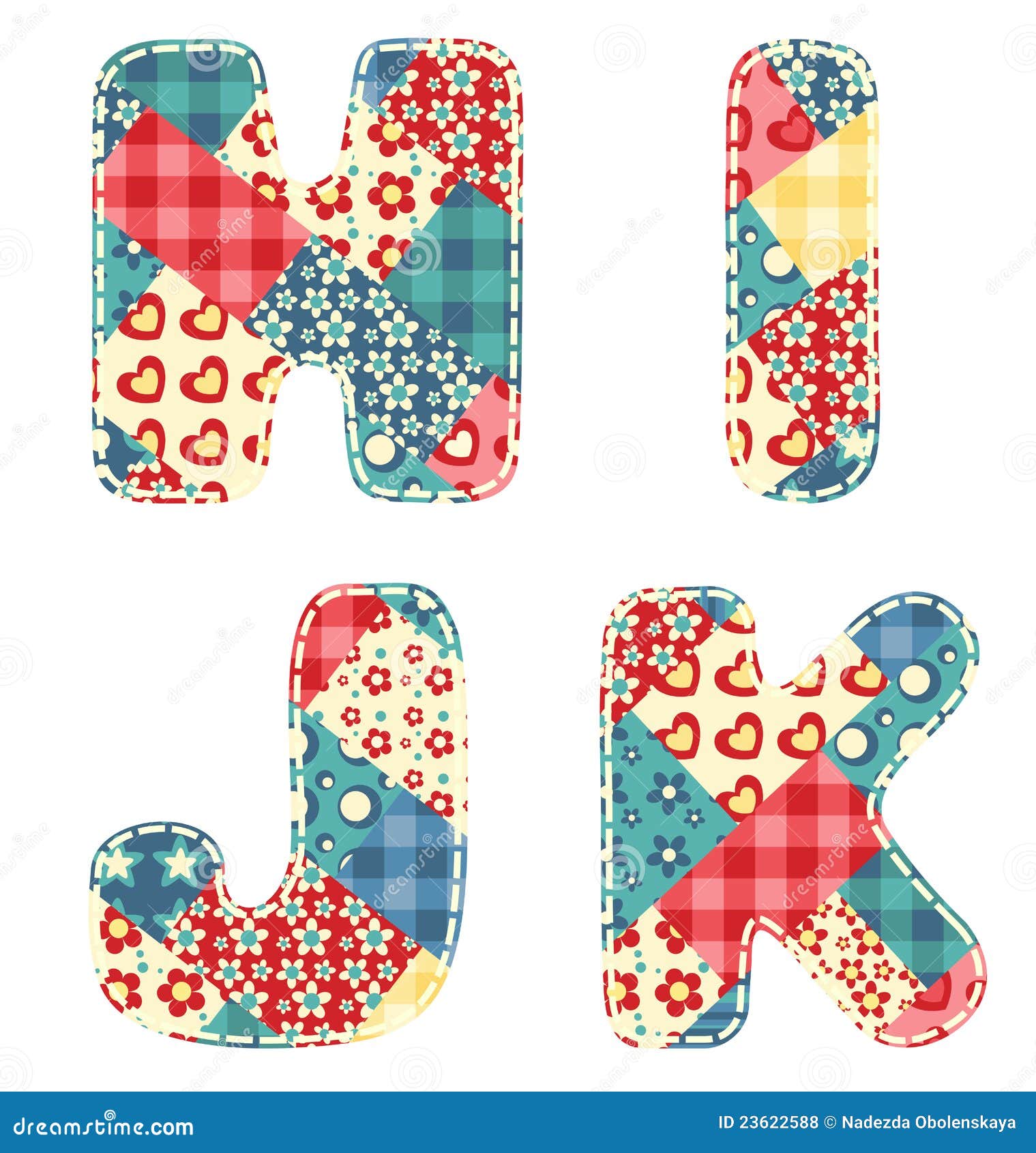Quilt alphabet. stock vector. Illustration of education - 23622588