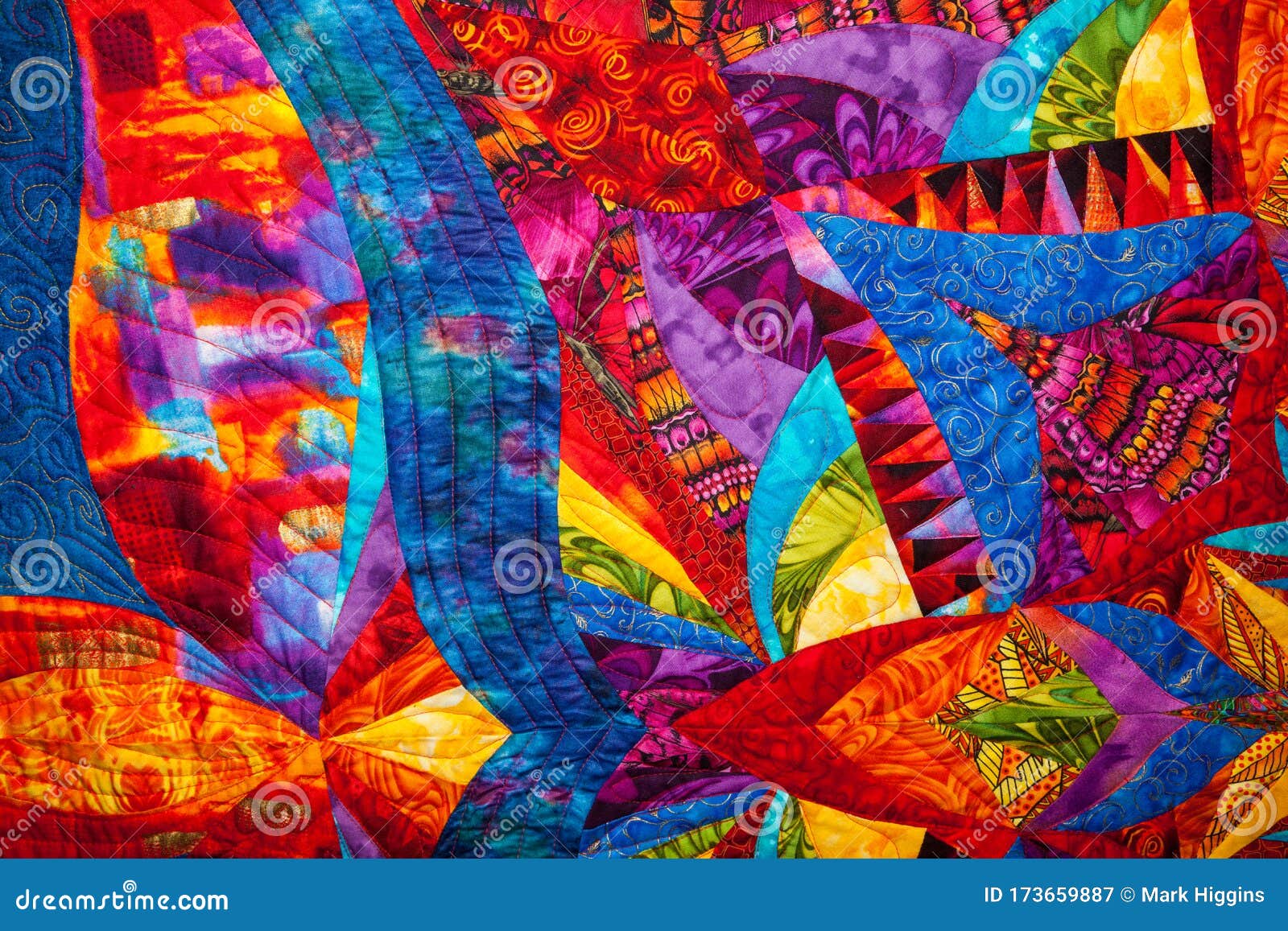 Quilt stock image. Image of comfortable, comforter, colorful - 173659887