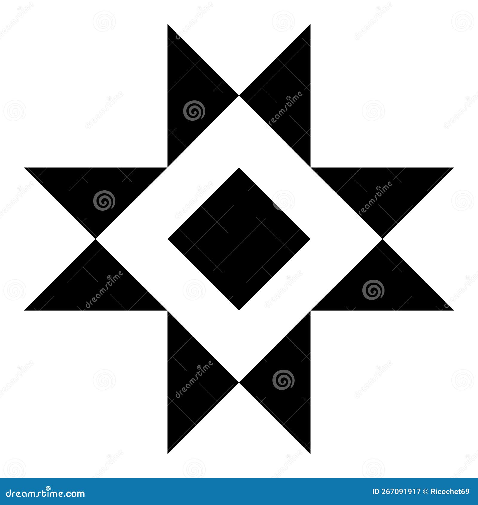 Quilt block symbol icon stock illustration. Illustration of abstract ...